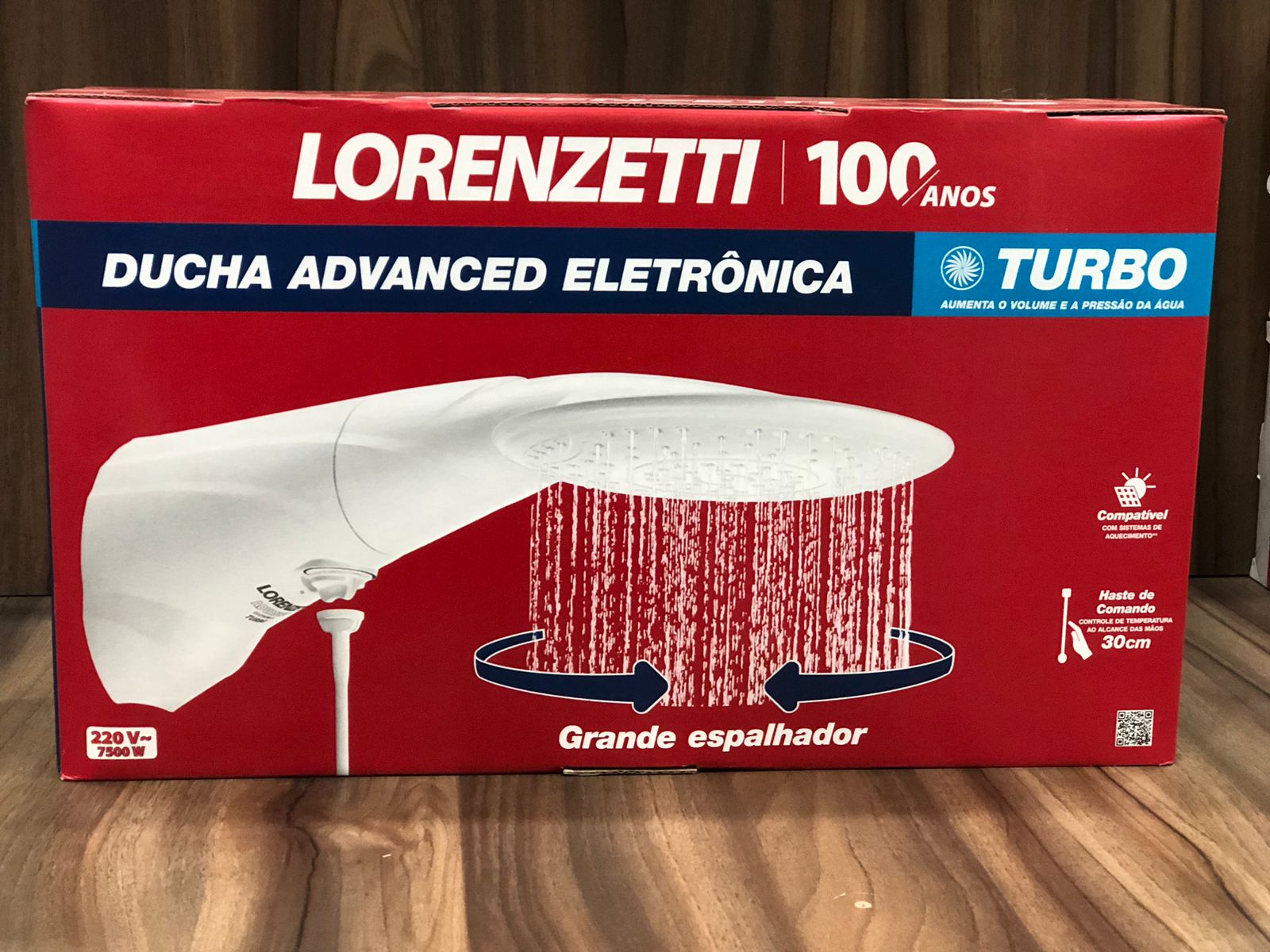 Ducha Advanced Turbo Eletrônica- LORENZETTI 220V/7500w - Ze Melo